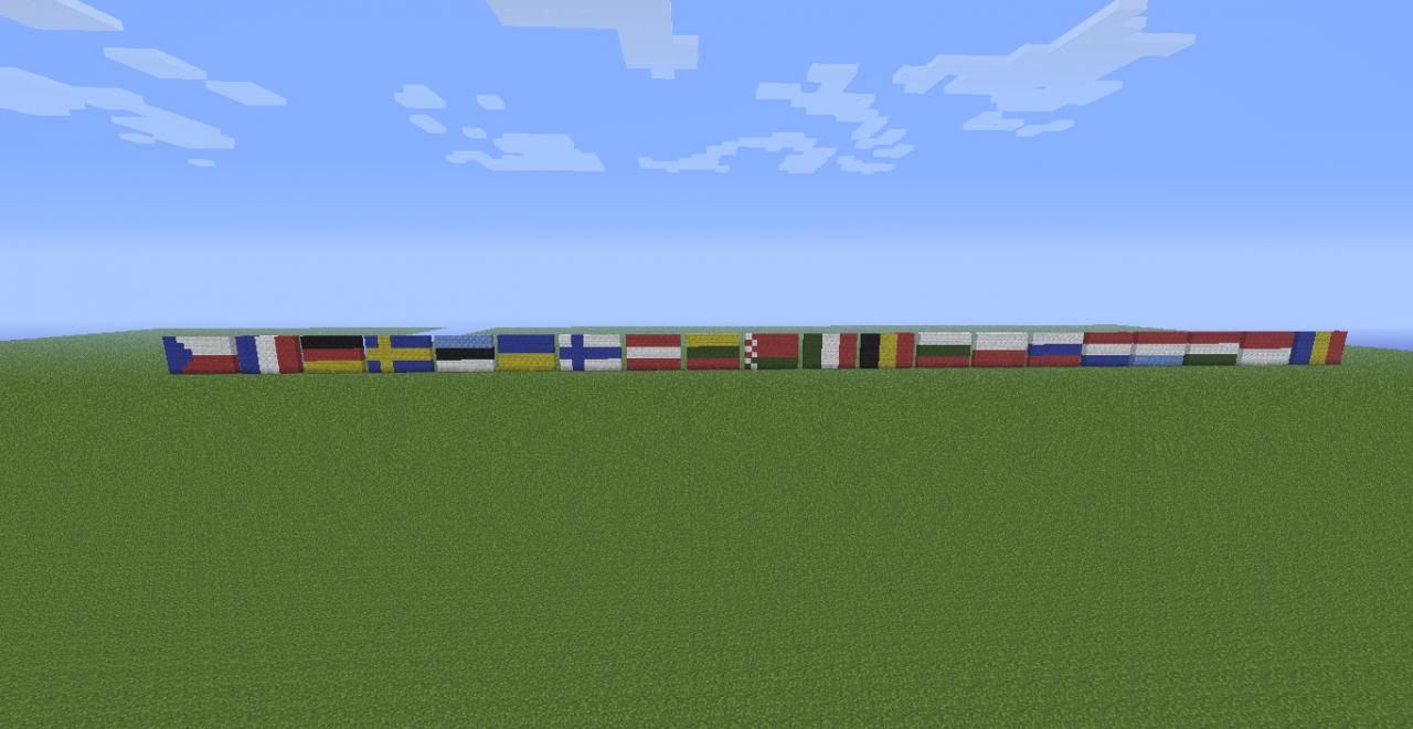 European Flags Minecraft Project