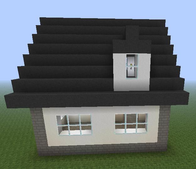 White modern wool house Minecraft Map