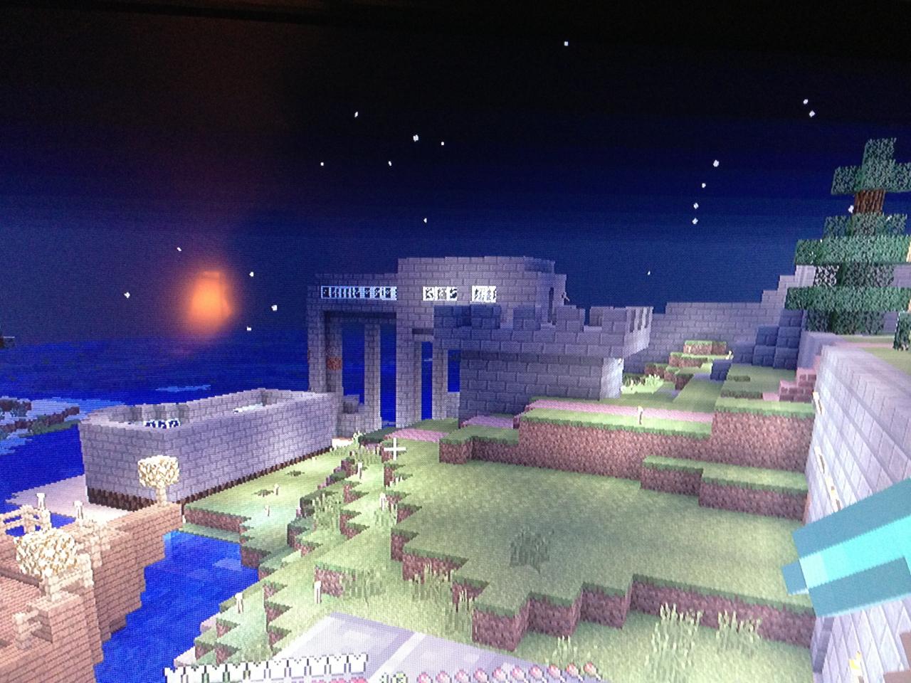 Normal survival mansion and town Minecraft Map