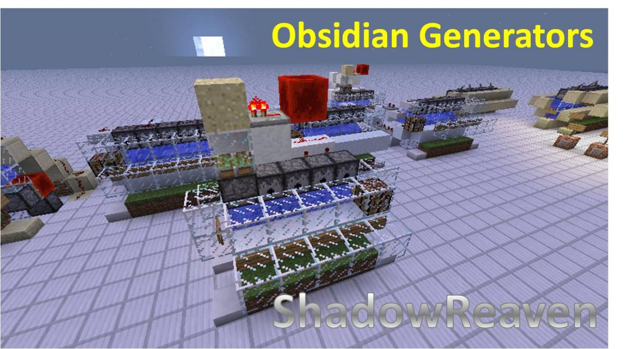 Semi-Auto Obsidian Generator Minecraft Project