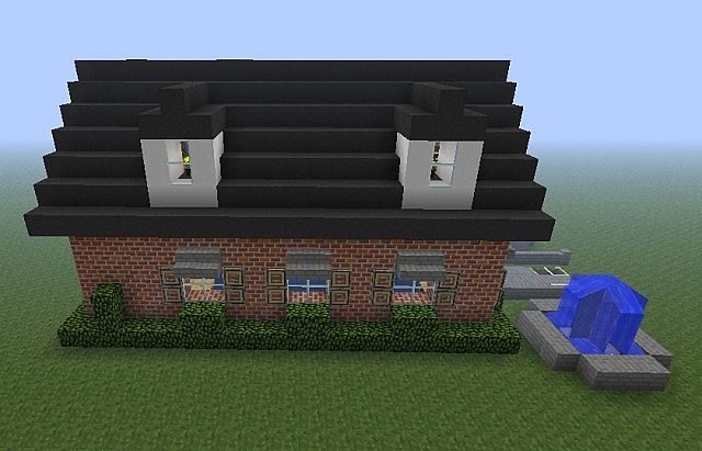 Modern Brick home ( Fully furnish ) Minecraft Map
