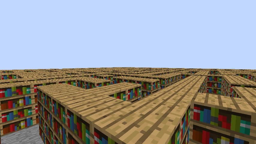 [Maze] The Library [Over +200 Downloads] Minecraft Map