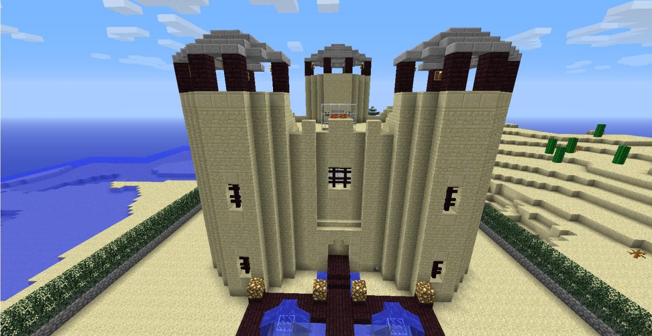 Sandstone castle Minecraft Map