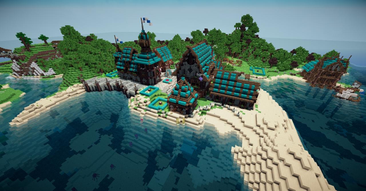 Adira, a little Medieval Port Minecraft Map