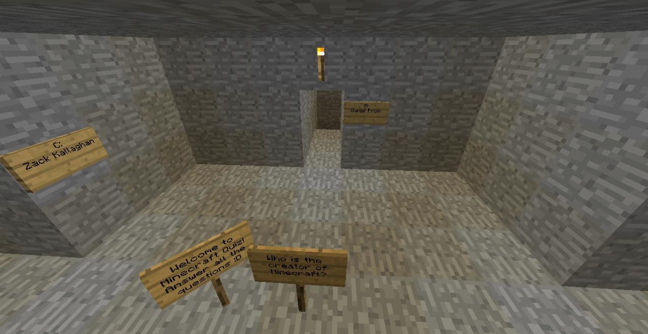 Minecraft Quiz! Minecraft Map