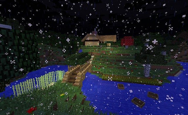 [1.5] Creek Starter House V.2 -- NEW BEAUTIFUL SCENERY Minecraft Map