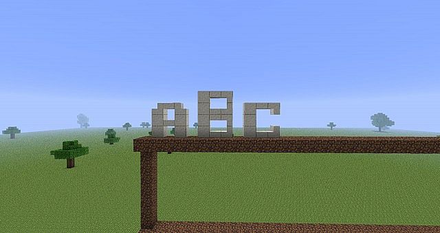 Letters Minecraft Map