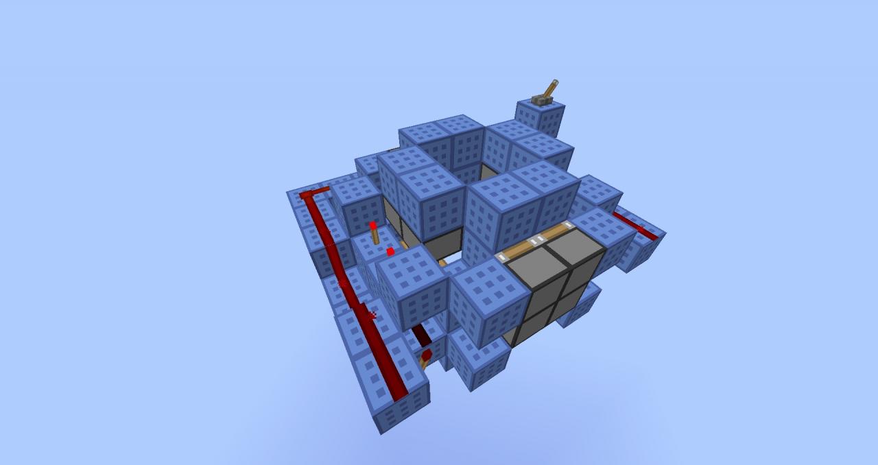 2x2 Piston Trapdoor (No Repeaters) Minecraft Map