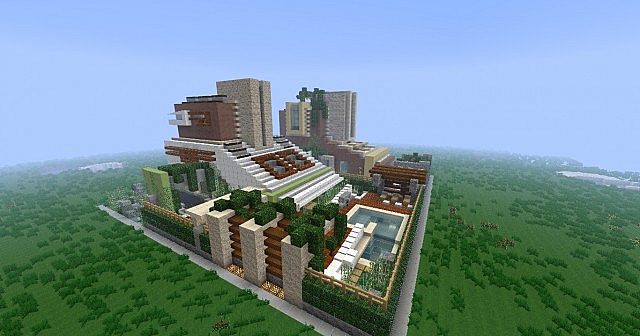 Ultra Modern Double House Minecraft Map