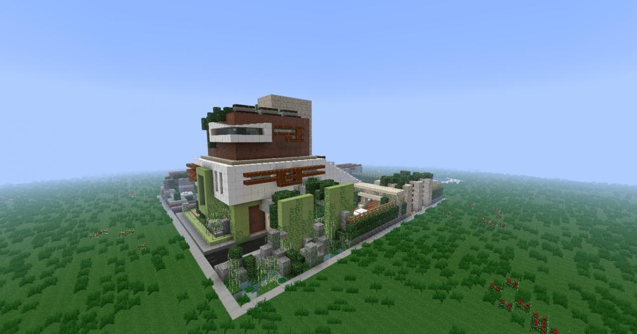 Ultra Modern Double House Minecraft Map