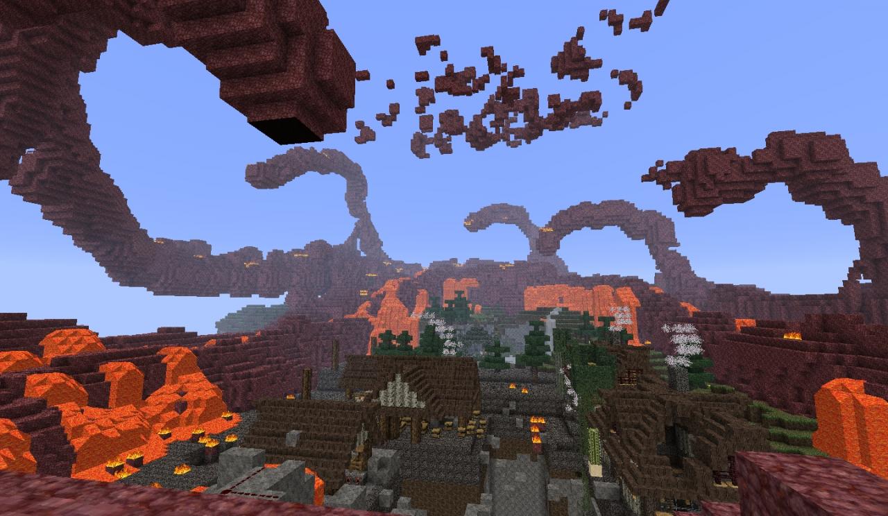 The Haunted Village Magic Temple - adventure Minecraft Map