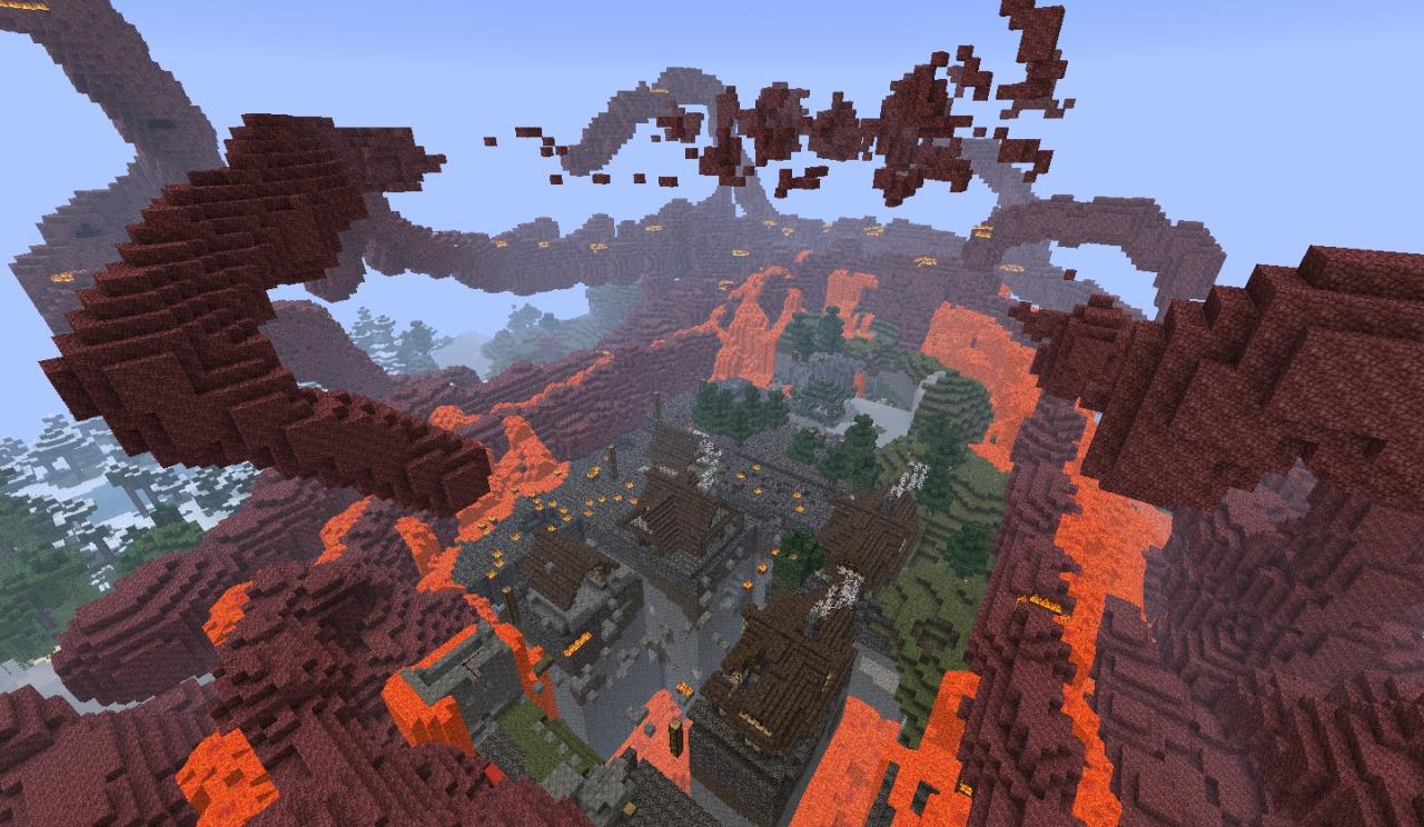 The Haunted Village Magic Temple - adventure Minecraft Map