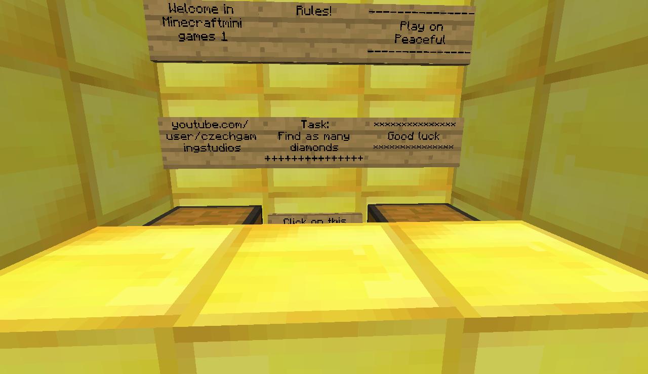 Mine Mini Games 01 Minecraft Map