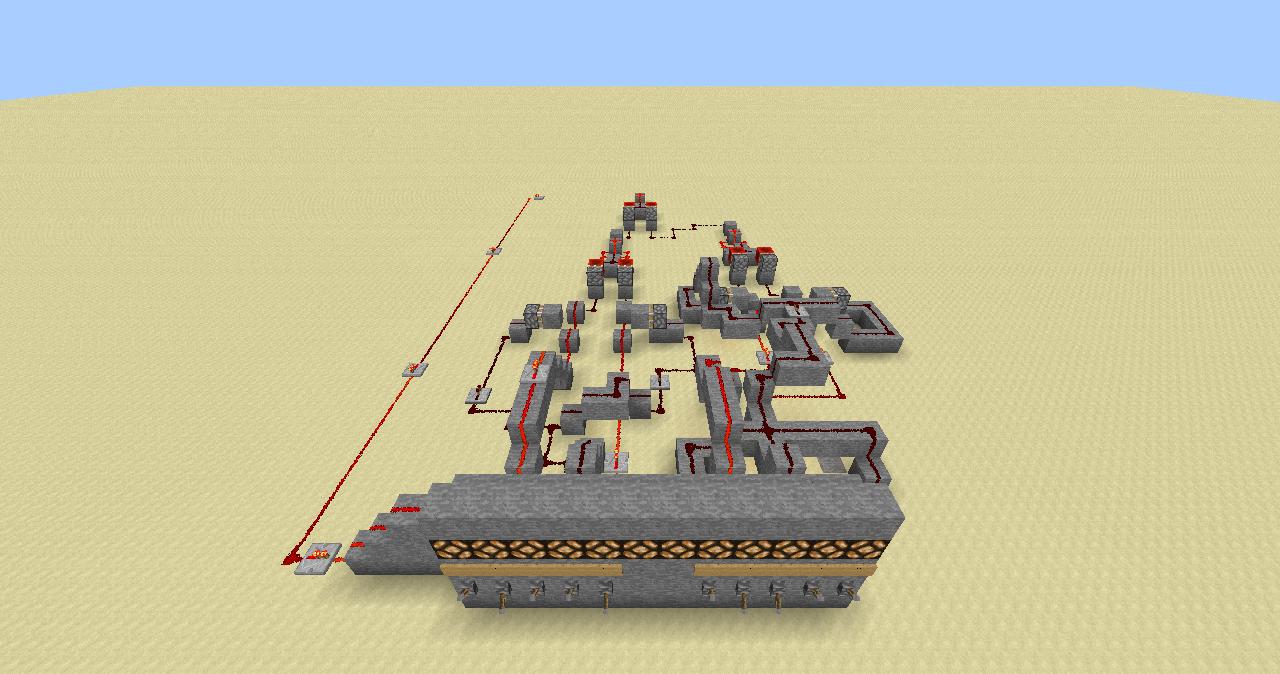 Ten Lever Combination Lock Minecraft Map