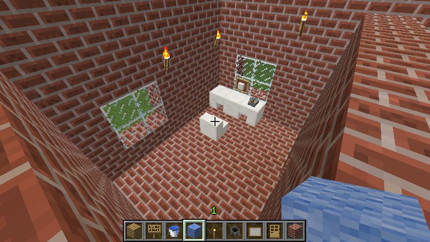Modern Brick House Minecraft Map