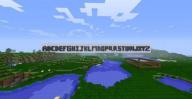 Minecraft Letters Minecraft Project