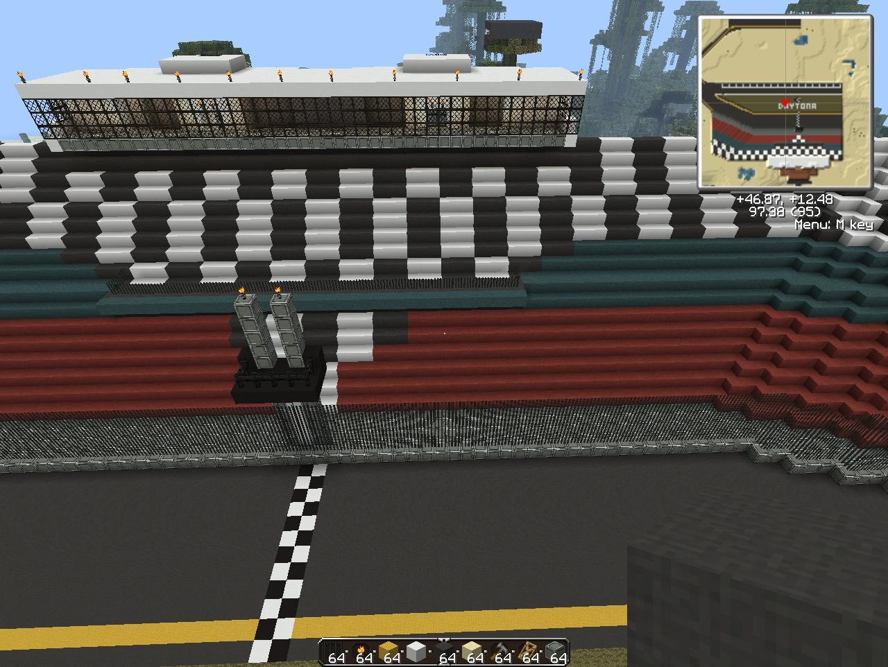 Daytona International speedway Minecraft Map