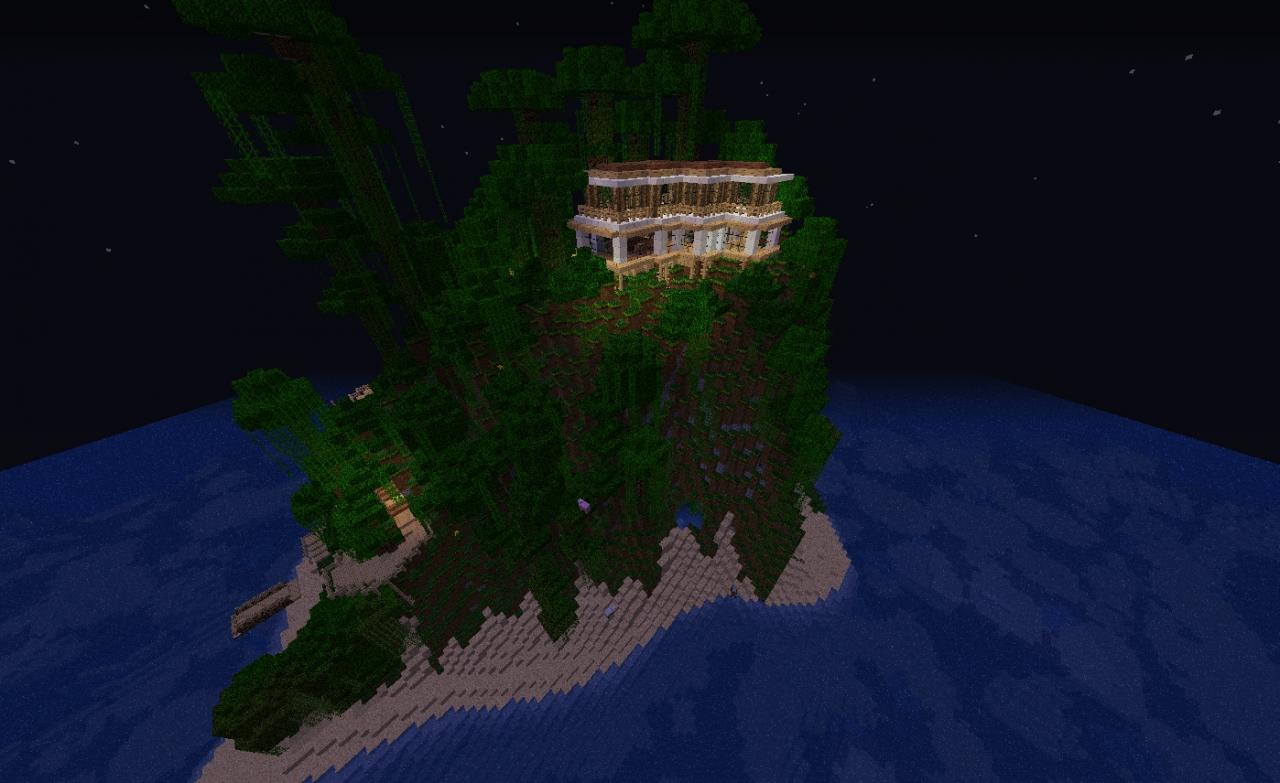 Modern Island House Minecraft Map