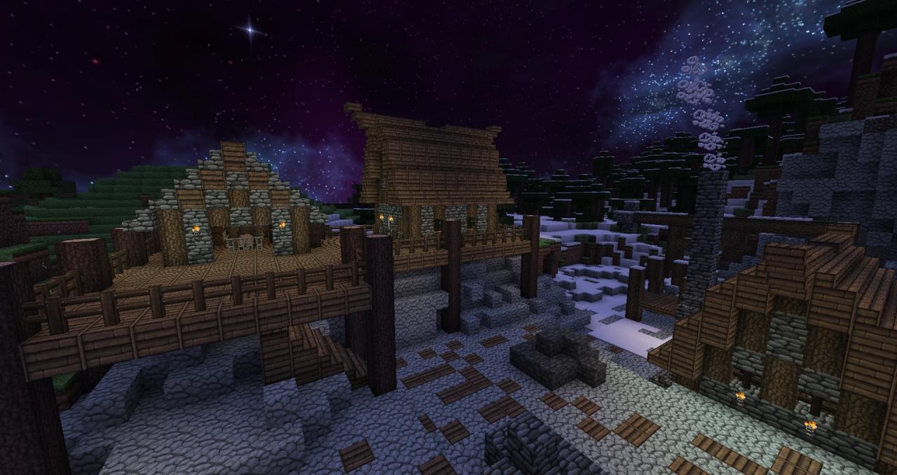 Coal Miners Camp with Sawmill Minecraft Map