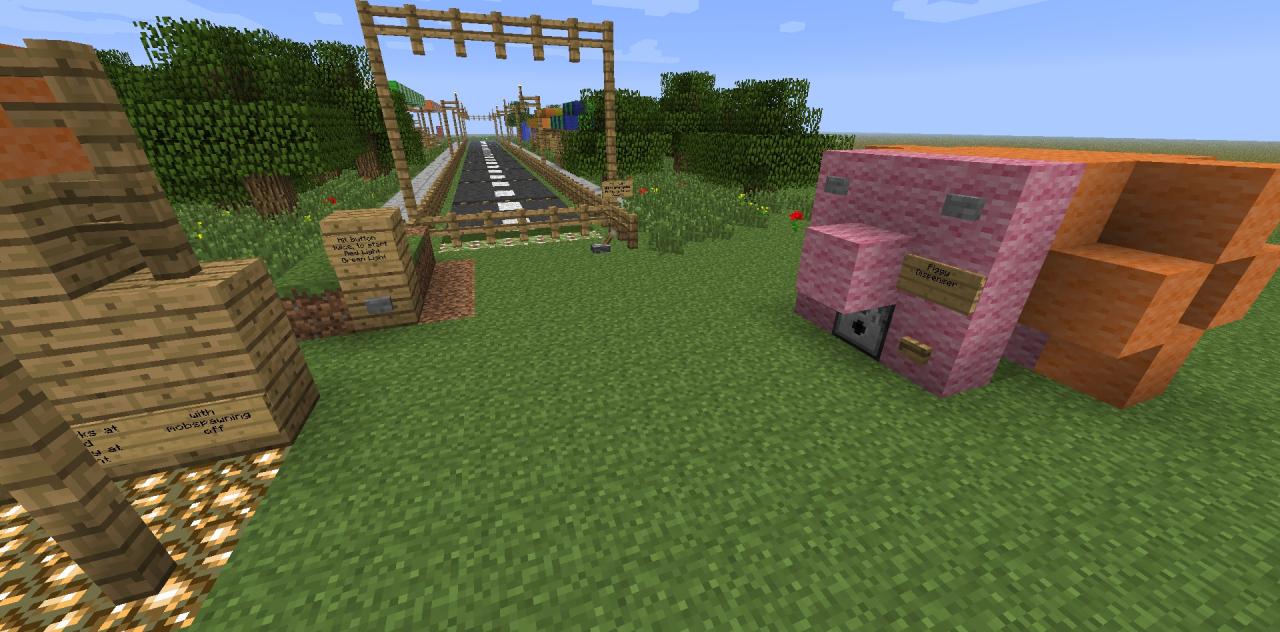 MiniGame: Red Piggy! Green Piggy Minecraft Map