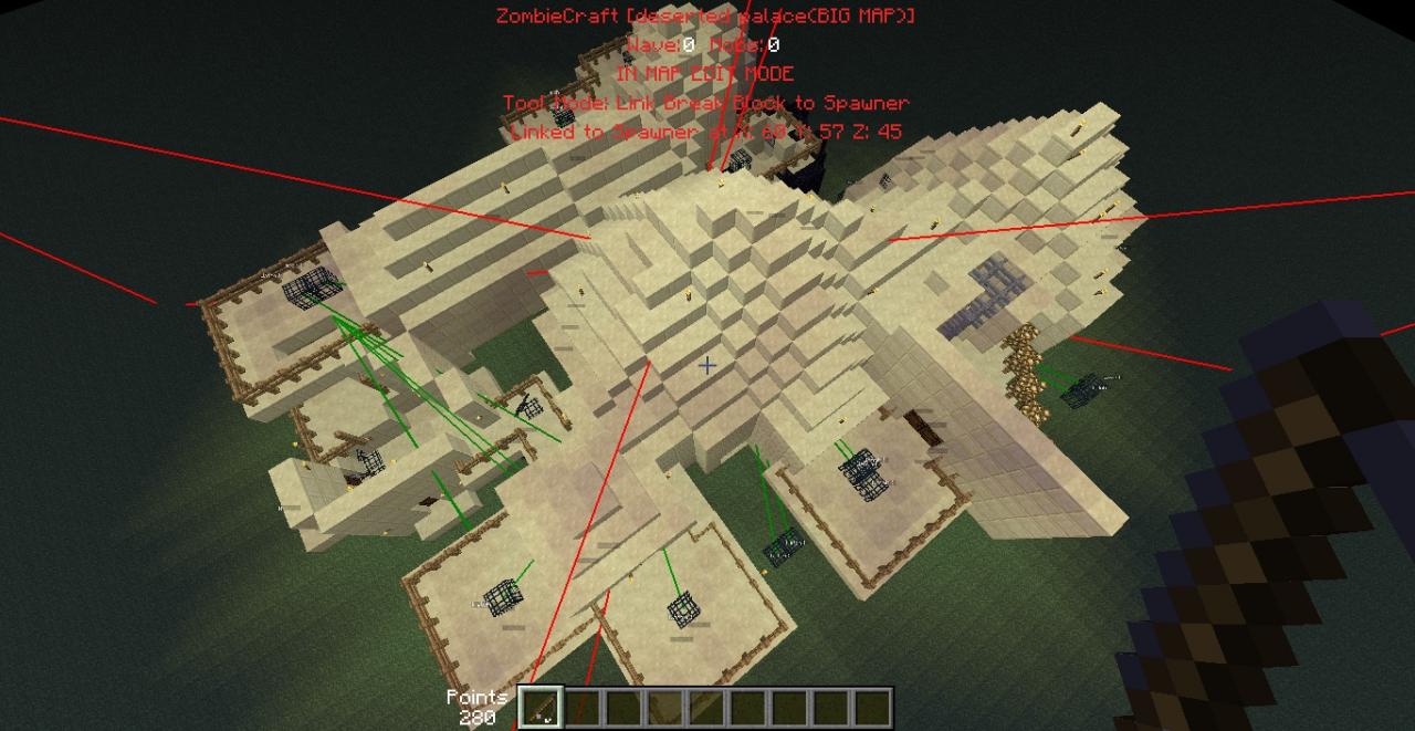 deserted palace(big custom zombiecraft 3 map) Minecraft Map
