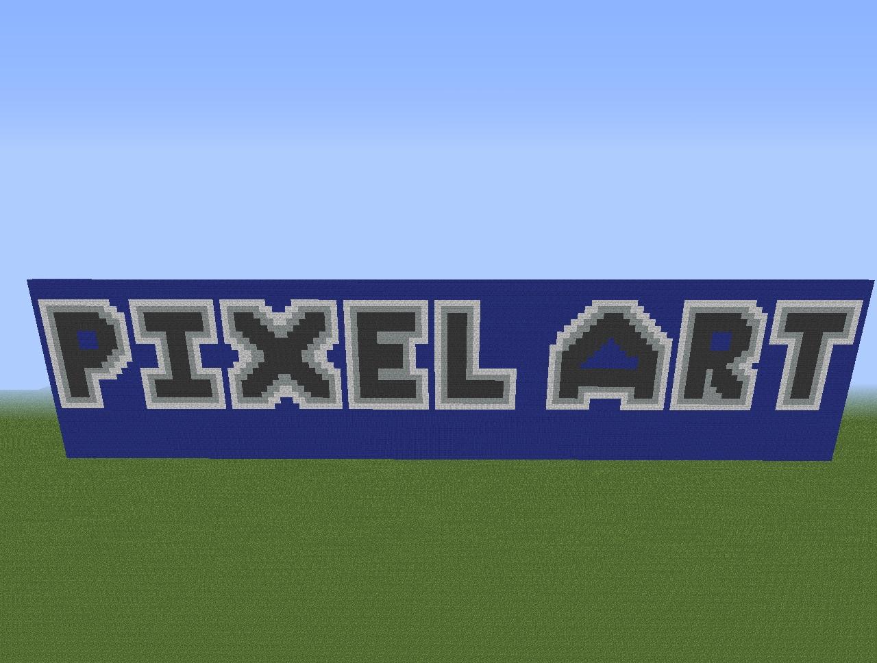 Pixel Art area! Minecraft Map