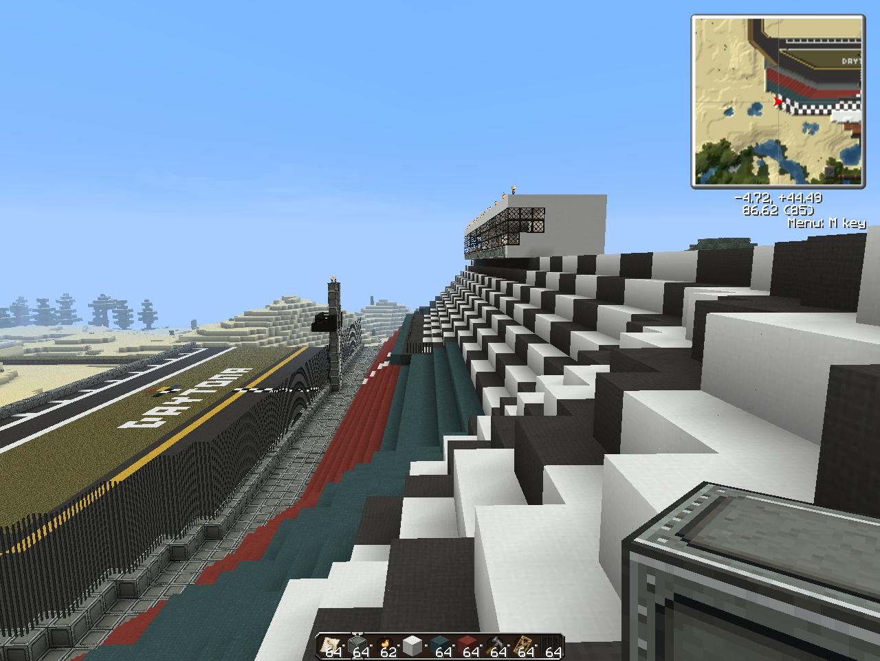 Daytona International speedway Minecraft Map