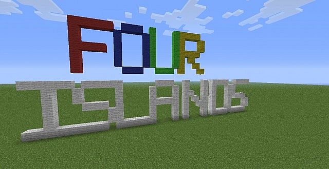Minigame: 4 Islands Minecraft Map