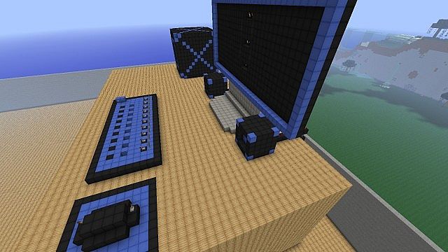 Redstone "Computer" with Music Minecraft Map