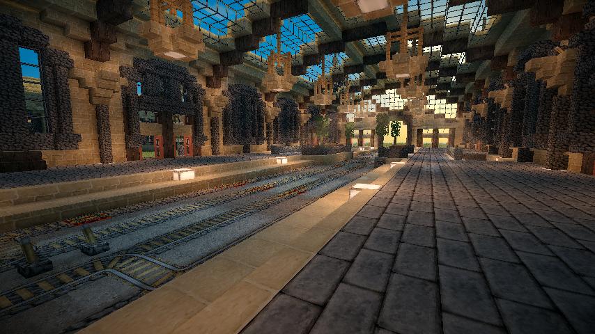 Sandstone Railway Station Minecraft Map