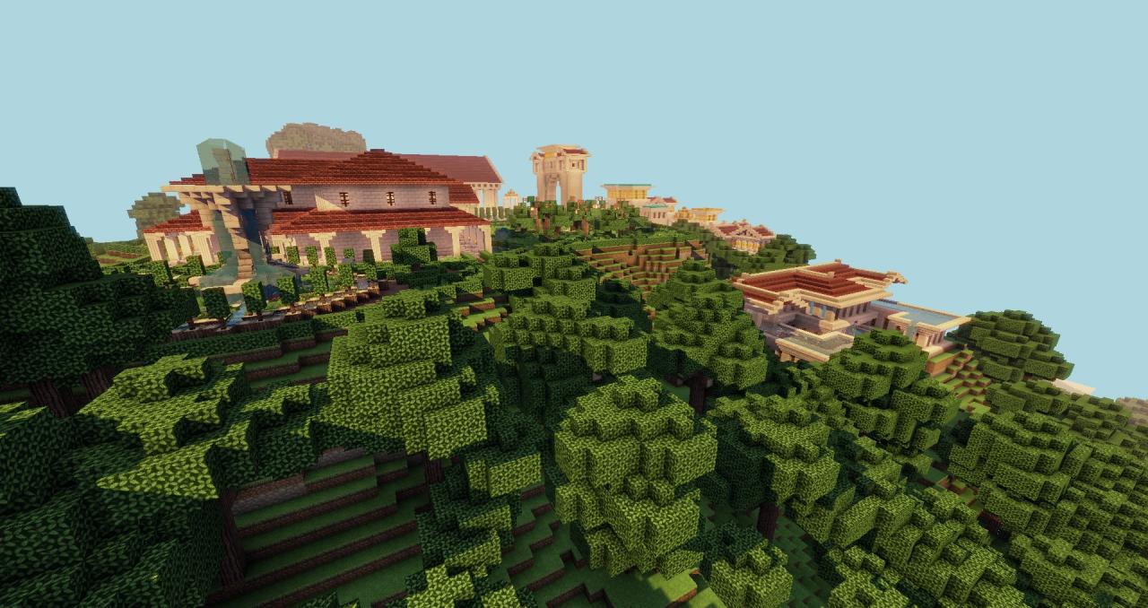 Temple of poseidon Minecraft Map