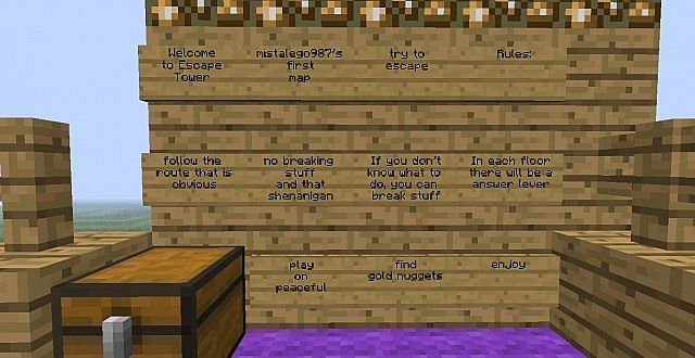 Escape Tower Minecraft Map