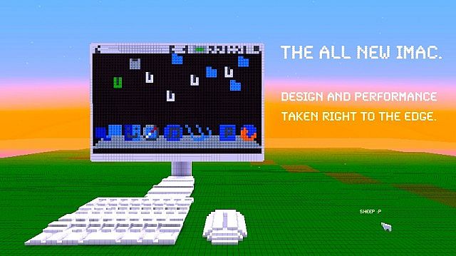 iMac (Built by hand!!!!)(MEGA UPDATE!!!!) Minecraft Map