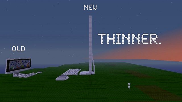 iMac (Built by hand!!!!)(MEGA UPDATE!!!!) Minecraft Map