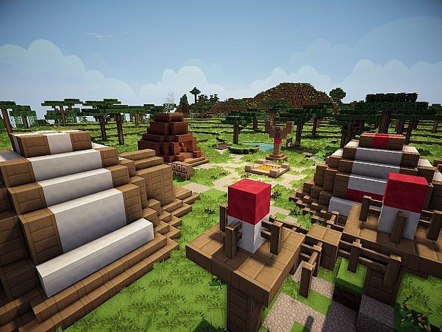 Little Native Village!!! Minecraft Project