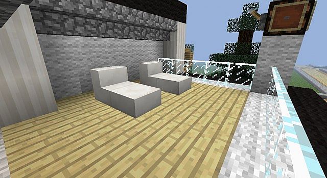 my first ever modern home Minecraft Map