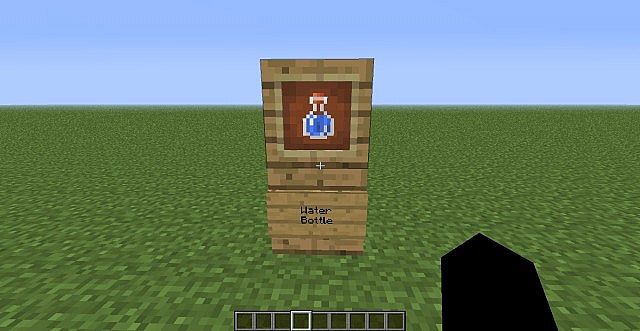 Pixel Art: Water Bottle Minecraft Map