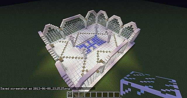 Glass Quartz Castle Minecraft Map