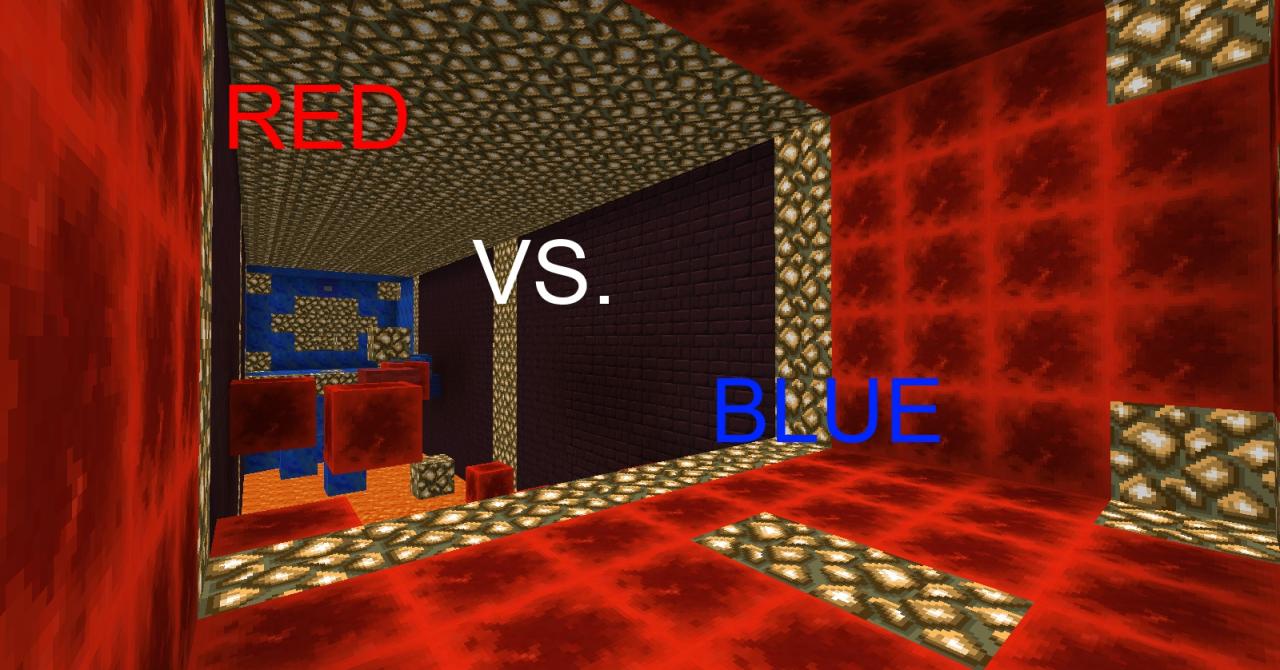 Red Vs. Blue! PvP Map Minecraft Map