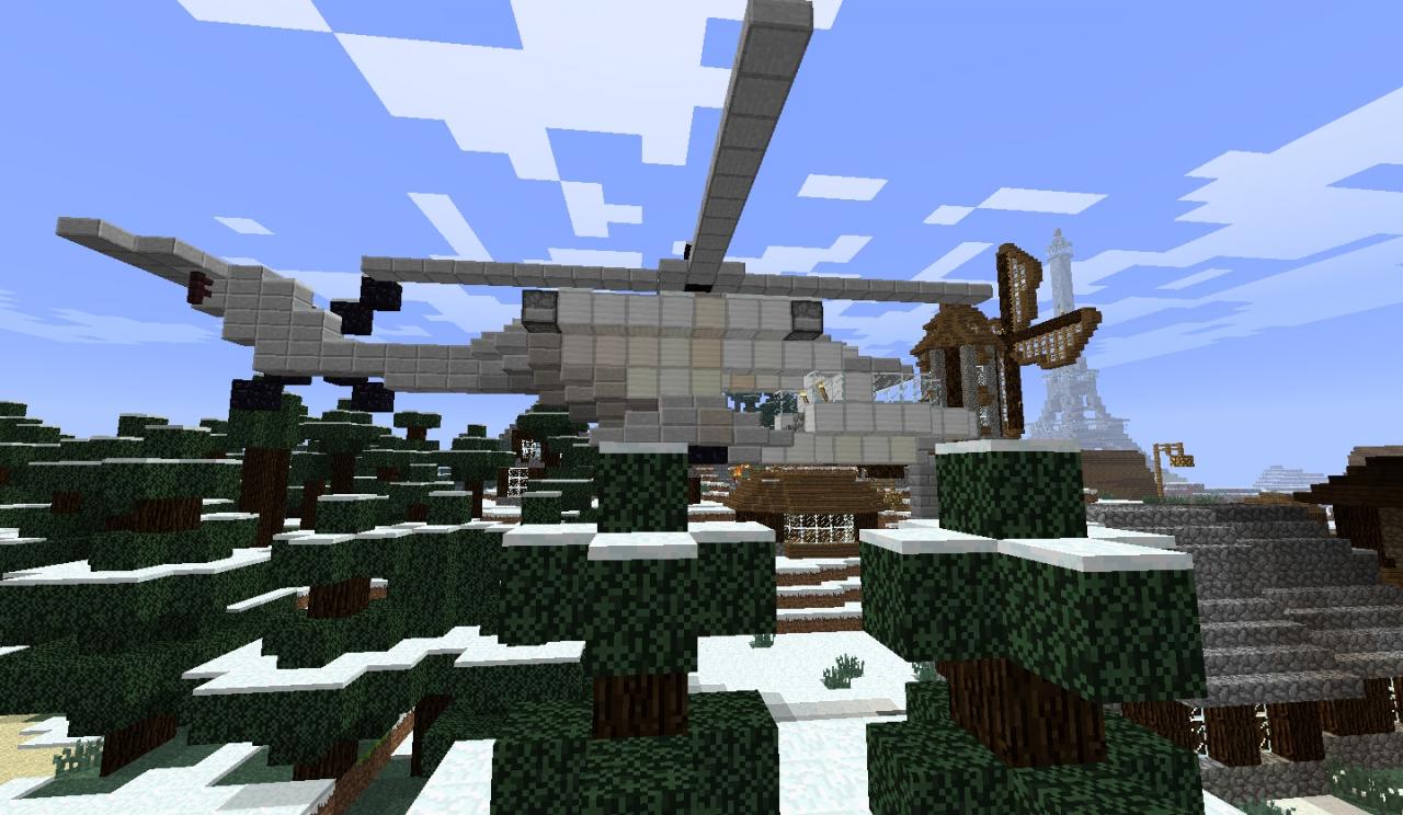 police helicopter Minecraft Project