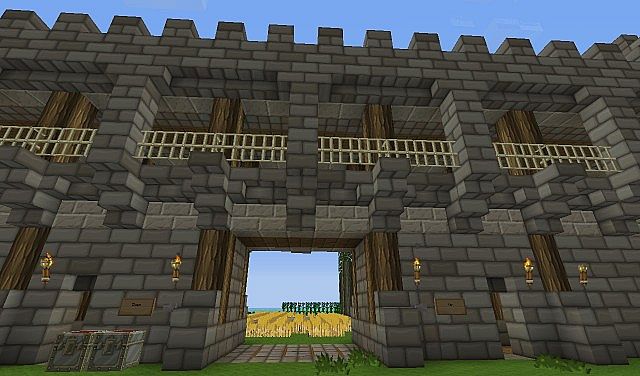 Sea Castle Walls Minecraft Map
