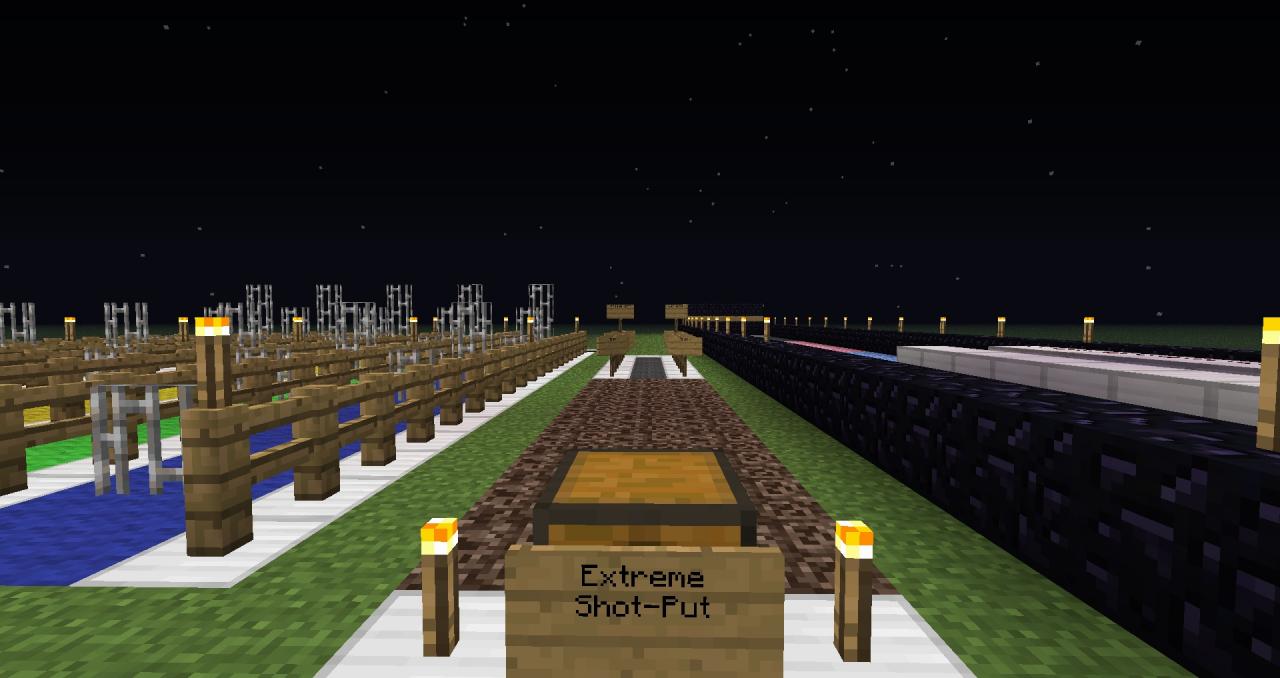 Track And Field Minigame [3 minigames] Minecraft Map