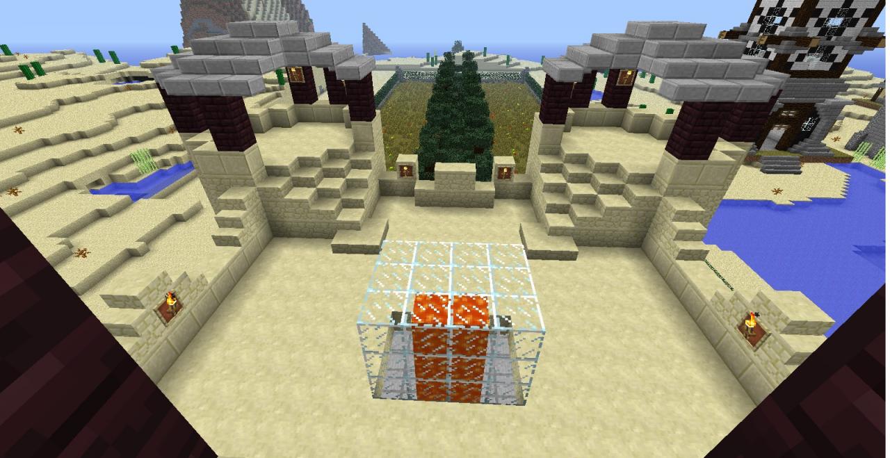 Sandstone castle Minecraft Map