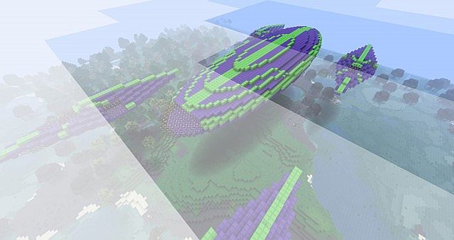 Alien Space Ships Minecraft Map