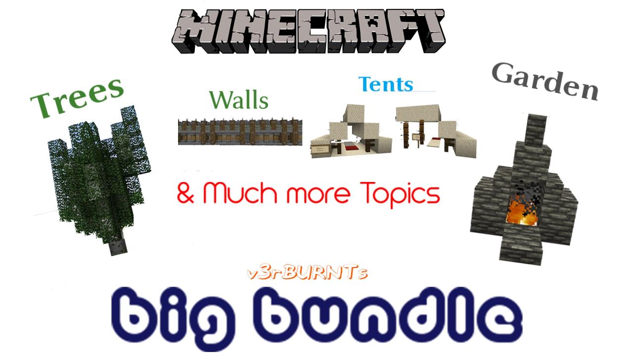 Minecraft Big Bundle (35 Topics // 350 objects) Minecraft Map
