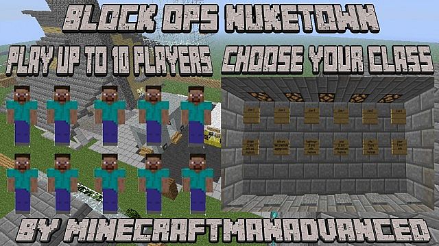 Block Ops Nuketown (download) Minecraft Map