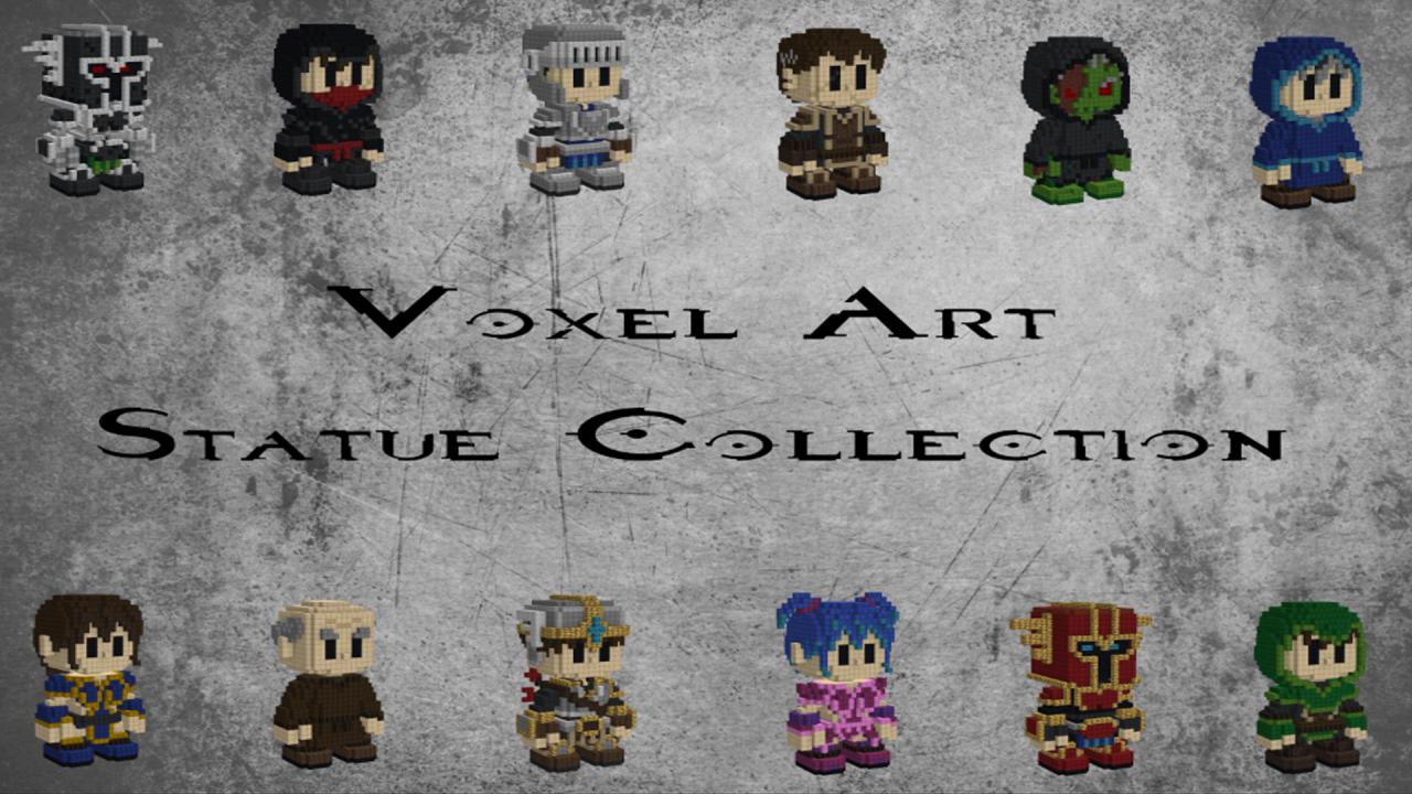 Voxel Art Statue Collection Minecraft Map