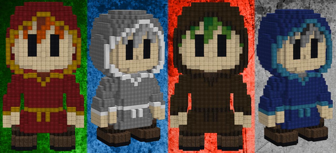 Voxel Art Statue Collection Minecraft Map