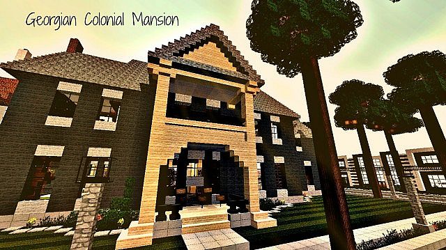 Geogian Colonial Mansion Minecraft Map