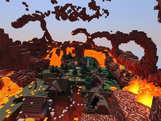 The Haunted Village Magic Temple - adventure Minecraft Map